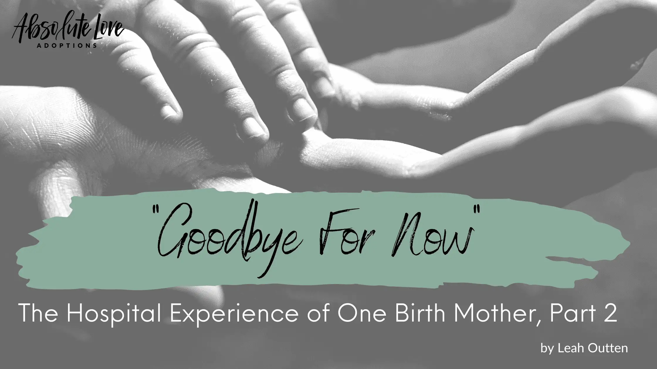Goodbye For Now: The Hospital Experience of One Birth Mom Part 2 ...